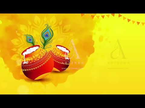 Dahi Handi Festival Pot Motion Background – Animated Janmashtami Celeb ...